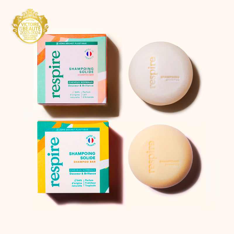 Shampoing Solide Naturel au Lait d'Amande | Respire