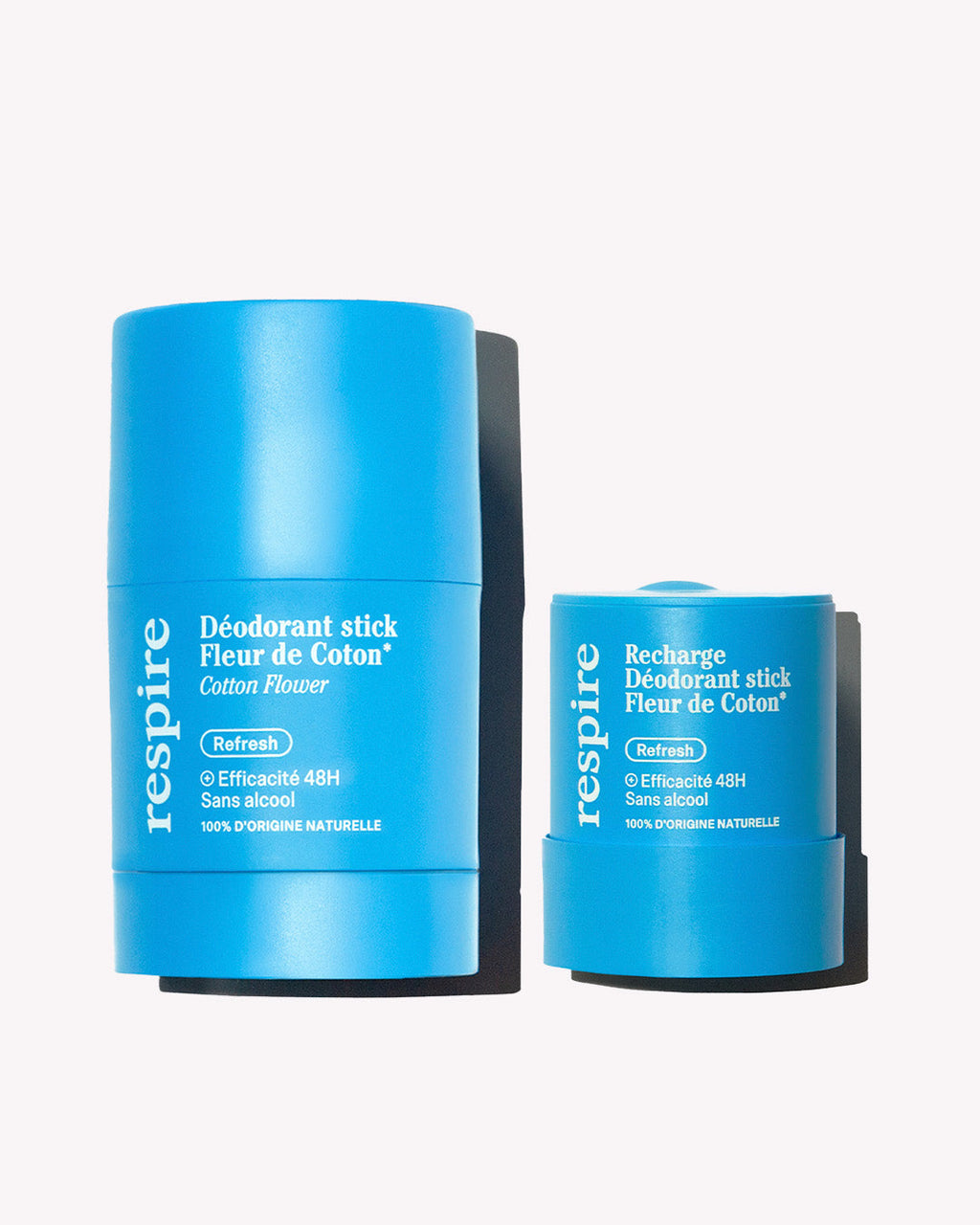 Déodorant stick Fleur de Coton et sa recharge I Respire